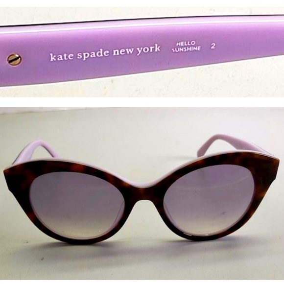 kate spade | Accessories | Kate Spade Sunglasses Purple Dark Brown ...